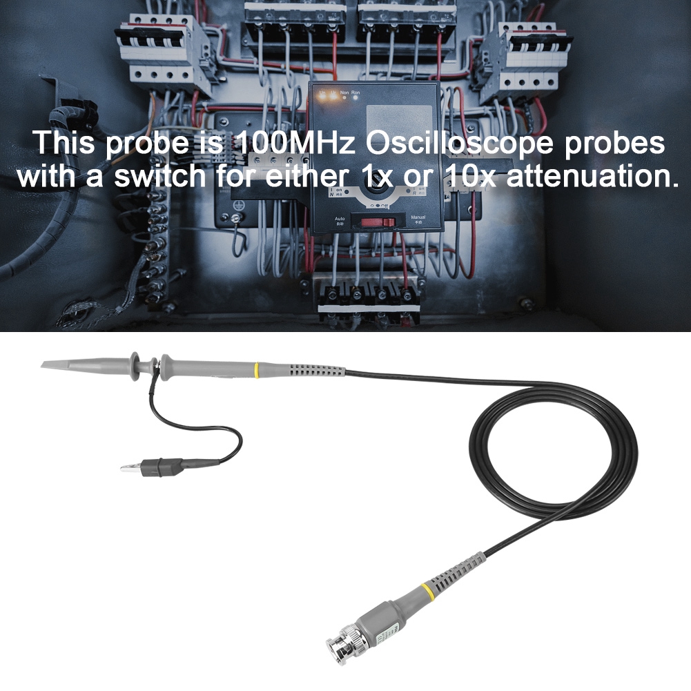 Precision Kit Cable Probe BNC Switchable 100Mhz 10X 1X / 2pcs Test ...