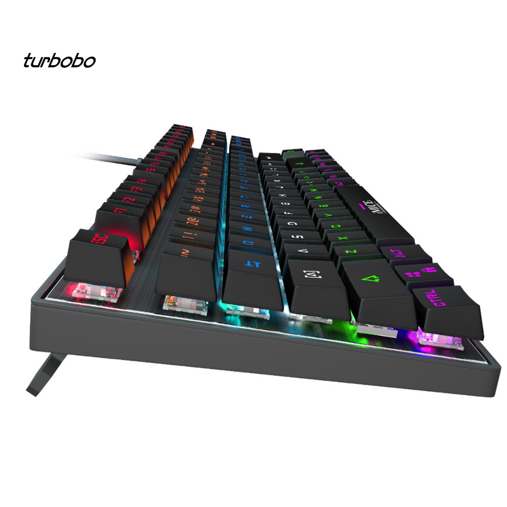 Turbobo MK-X60 คีย์บอร์ดเล่นเกม แบบใช้สาย USB 87 คีย์ กันน้ํา พร้อมไฟ ...