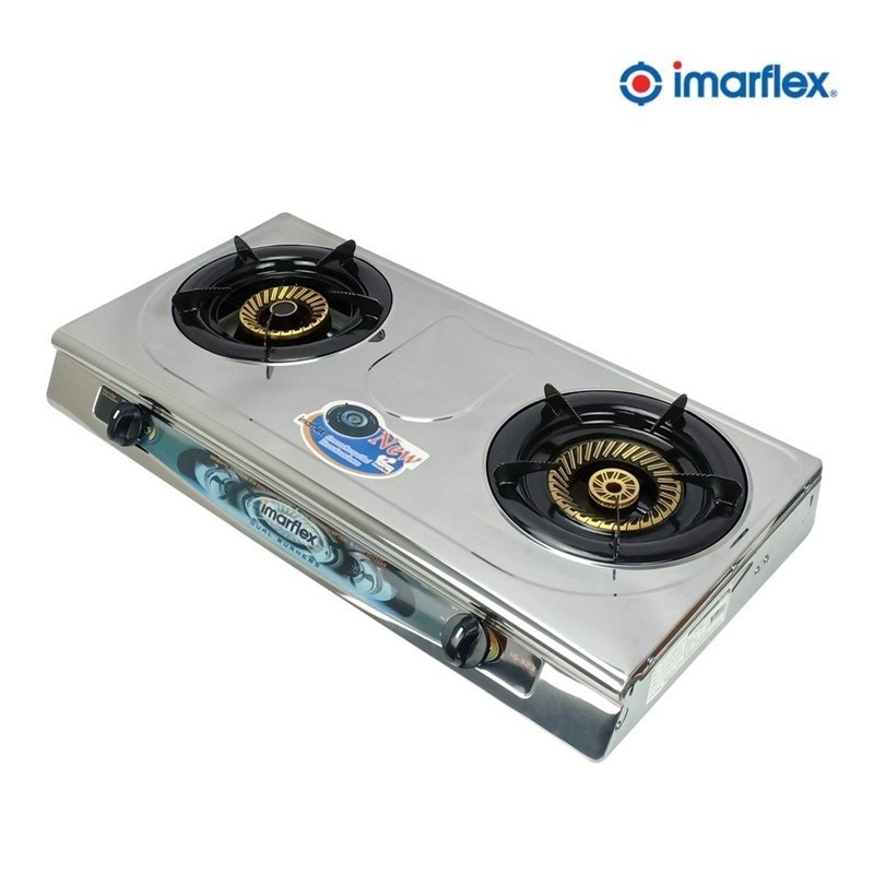 Imarflex อิมาร์เฟล็กซ์ เตาแก๊ส เตาแก๊สหัวเดี่ยว หน้ากระจก เตา หัวทองเหลือง รุ่น IG-431 ...