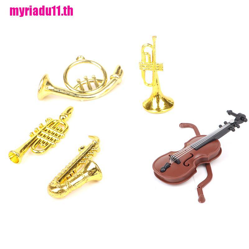 Mrth5Pcsset 112 Dollhouse Miniature Musical Instrument Model Furniture ...