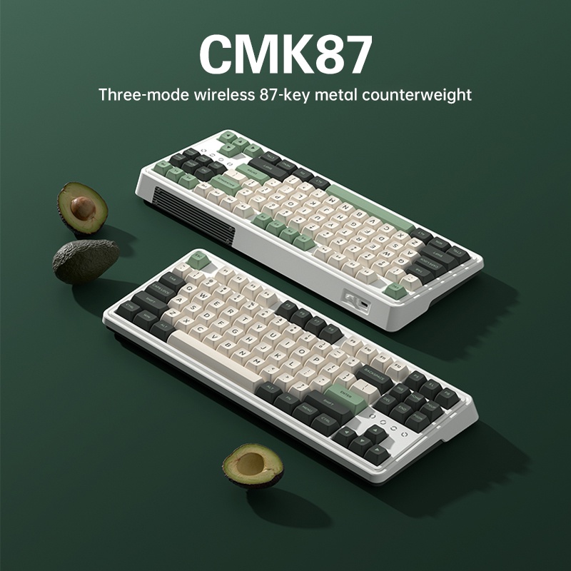 FLESPORTS CMK87-SAM Three-Mode Full-Key Hot Swap 87-Key 2.4G Wireless ...