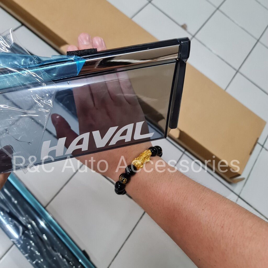 ส่งจากไทย คิ้วกันสาด HAVAL H6 H6 PHEV ขอบสแตนเลส 3D (มีโลโก้ Haval) - p_and_c - ThaiPick