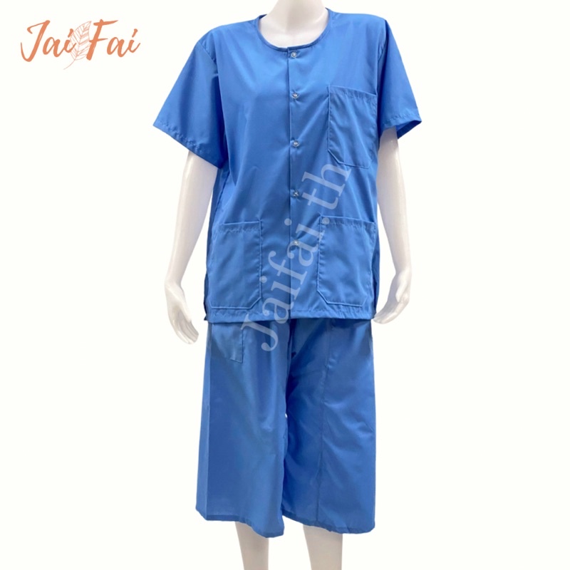 ชุดสปา ชุดนวด ชุดผู้ป่วย (เสื้อกุยเฮงผ้าโทเรกางเกงโทเรเอวยางยืดขา5ส่วน ...