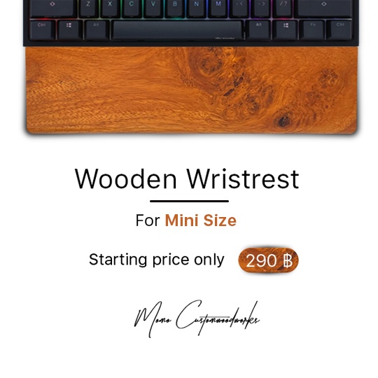 ที่รองข้อมือคีย์บอร์ดสำหรับ " Mini 60 Key " | Shopee Thailand