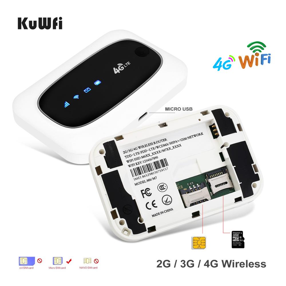 KuWFi 4G Wifi Router 4G FDDTDD LTE Routers 150Mbps Pocket Wifi Mini ...
