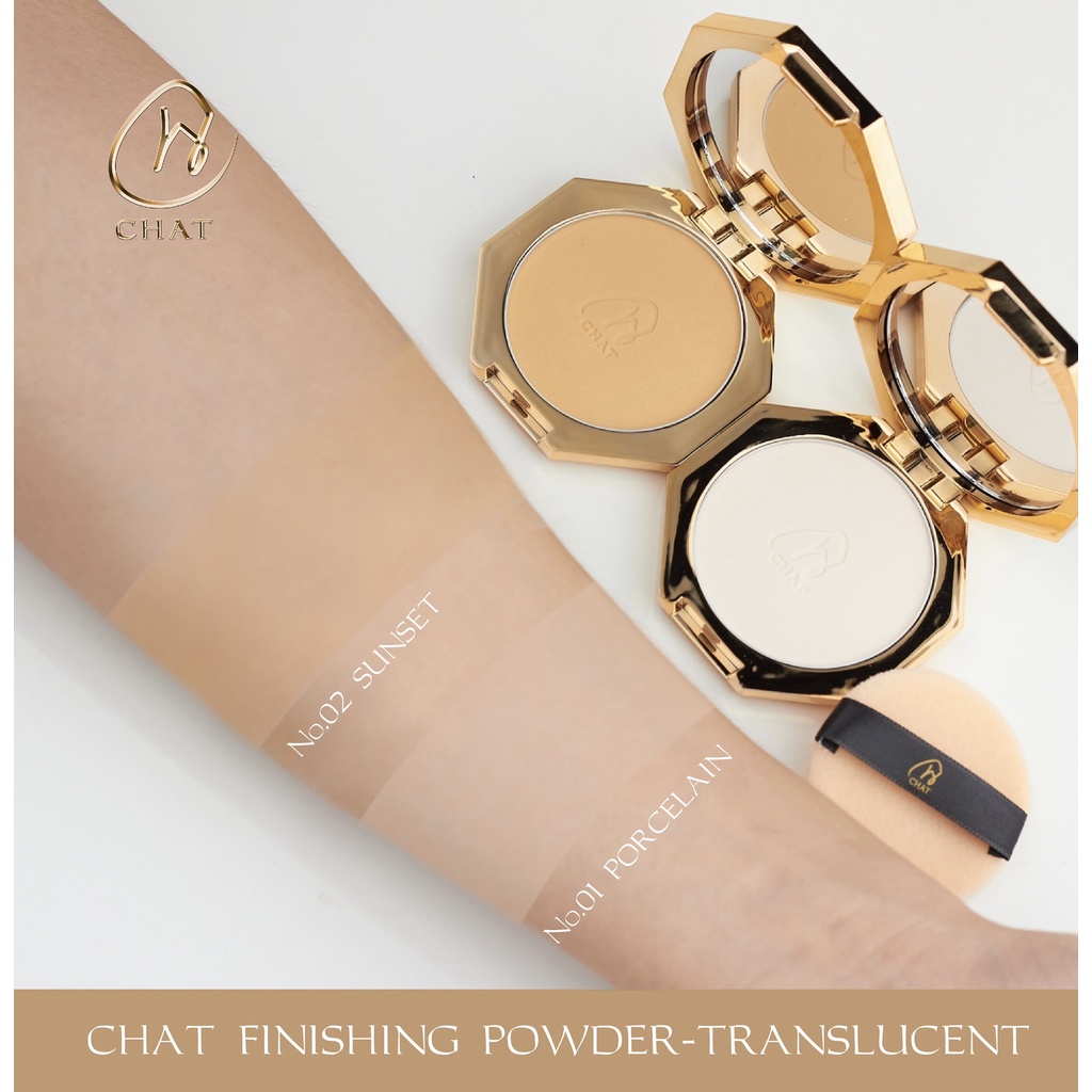 CHAT Finishing Powder - Translucent แป้งฝุ่นโปร่งแสง - chat_cosmetic ...