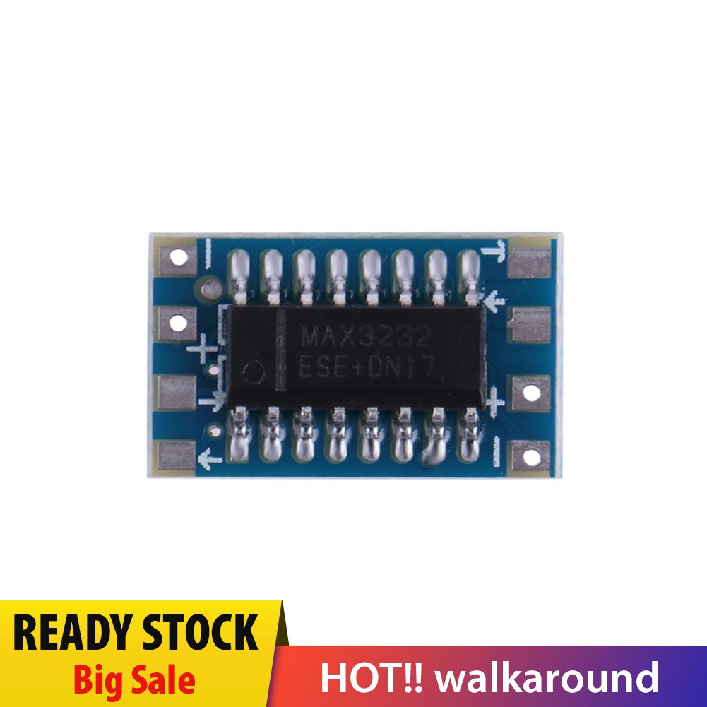WAL MCU Mini RS 232 to TTL โมดูลโมดูล Max 3232 Serial Port Board ...