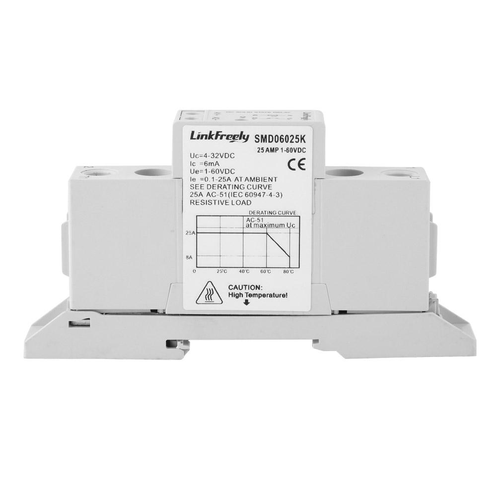 DIN Rail Mounted way Solid State Relay DC Control DC Single Phase 4.5 ...