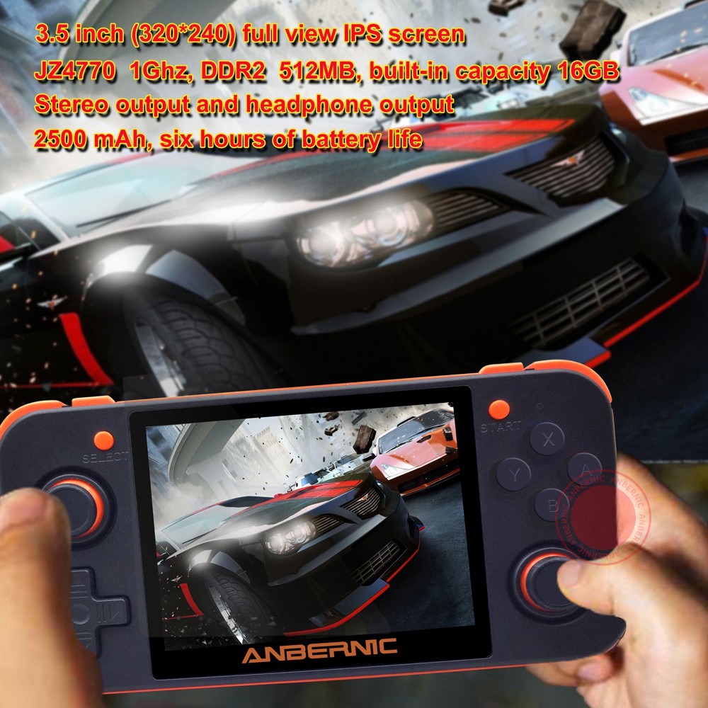 New Retro Game RG350 Video Game Handheld game console MINI 64 Bit 3.5 ...