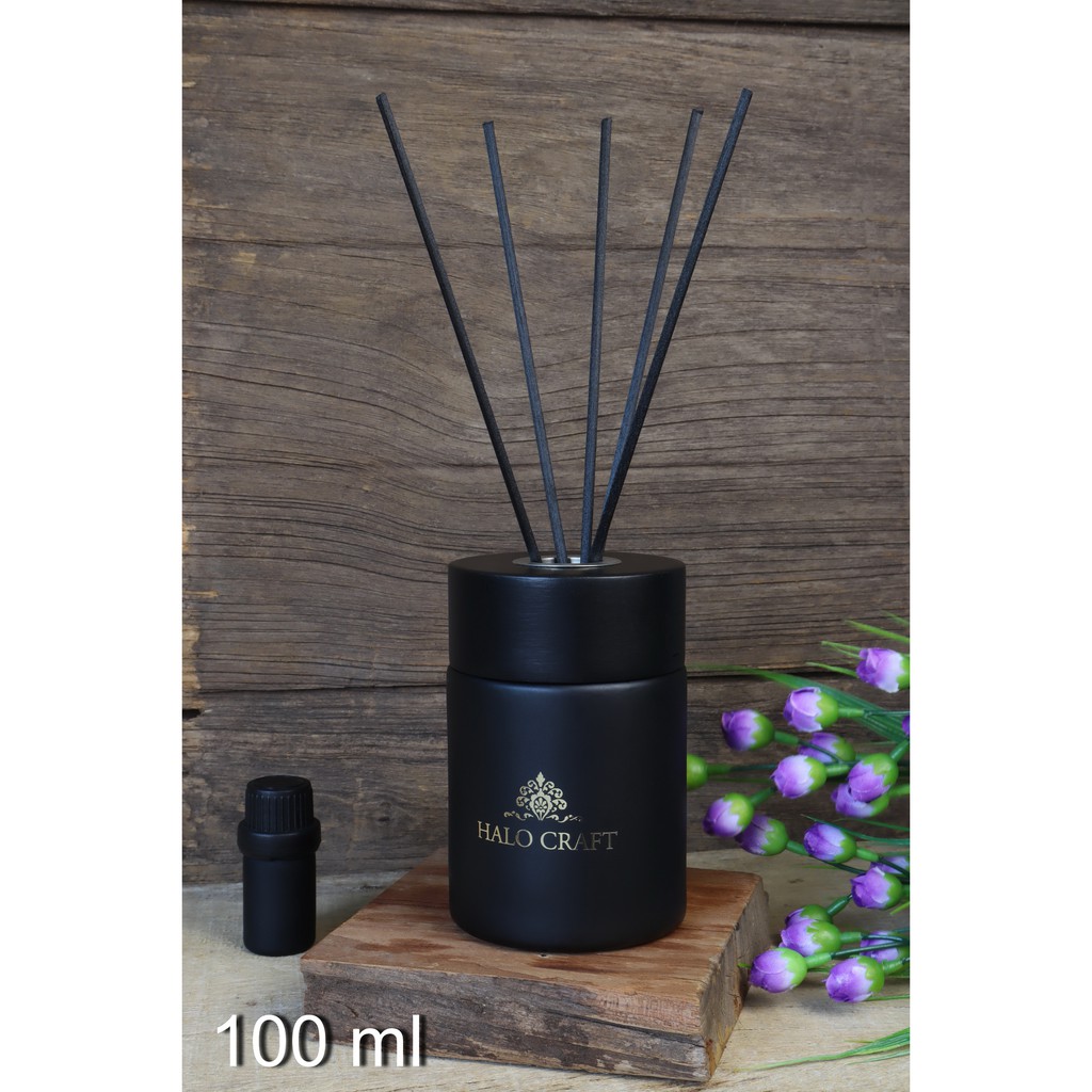 ก้านไม้หอม Halo Craft ขนาด 100 ml ขวดสีดำ - halocraft - ThaiPick