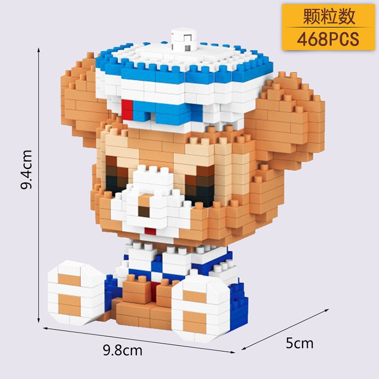 การก่อสร้างตึก：ets Animals Cute Cartoon Rabbit Model Building Bricks ...