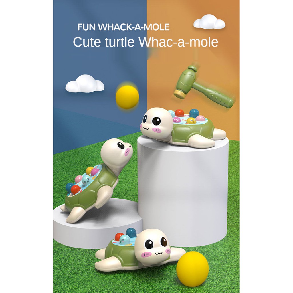 Baby Kids Plastic Toys Play Knock Hit Hamster Insect Game Playing Fruit ...