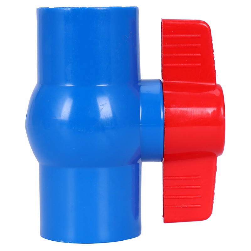 Slip Full Port Red Handle Lever U-PVC Ball Valve Blue - sugarp.th ...