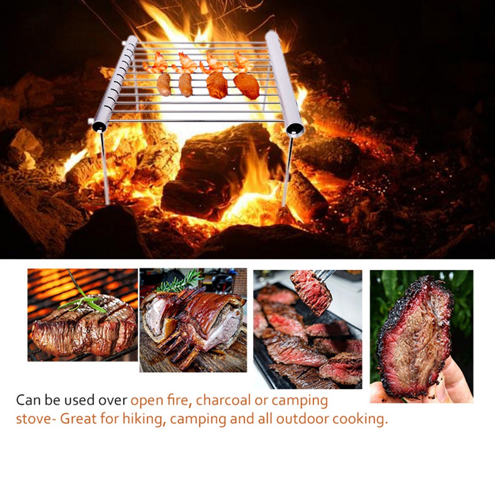 â–³â™¤â™ŸPortable Stainless Steel BBQ Grill Compact Folding BBQ Grill ...