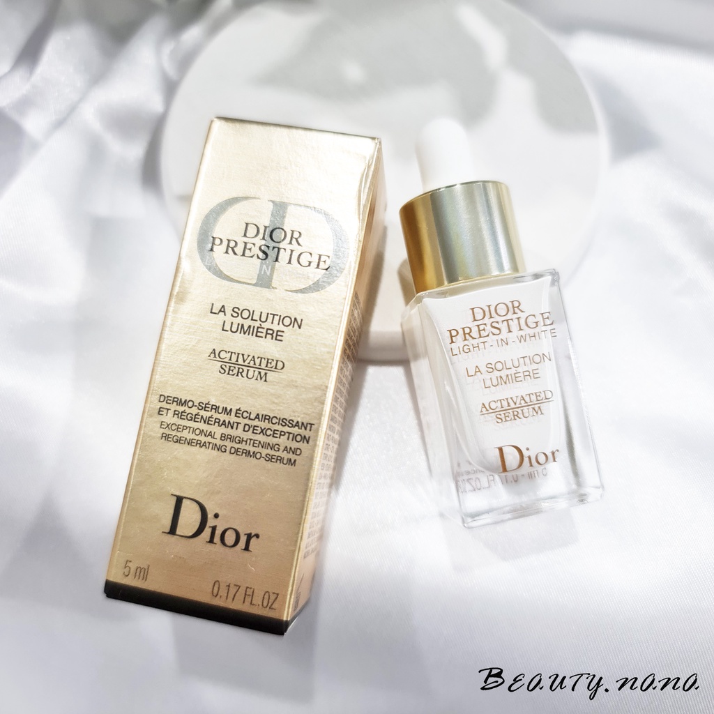 เซรั่มกุหลาบ Dior Prestige Light-In-White La Solution Activated Serum ...