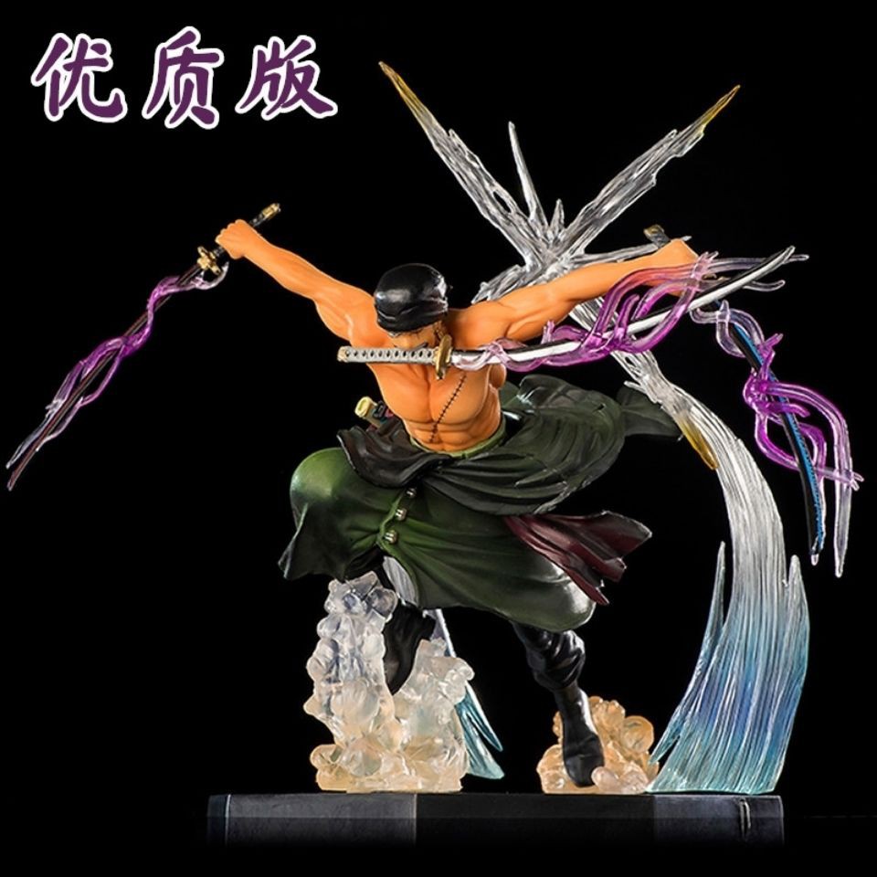 【พิเศษ】One Piece รูป Zorro Luffy Ace สามดาบ Infernal Demon Slash Luo ...