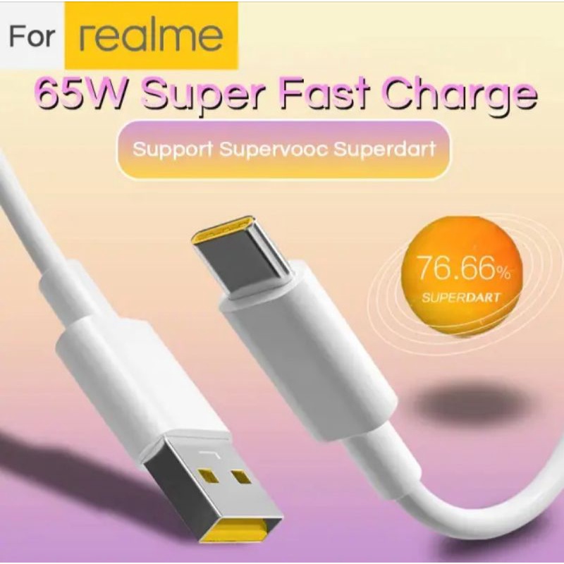 Oppo 65W 2 Meter Realme XT X2 C25 C21 C11 C12 C15 C3 5i 6 7 8pro VOOC ...