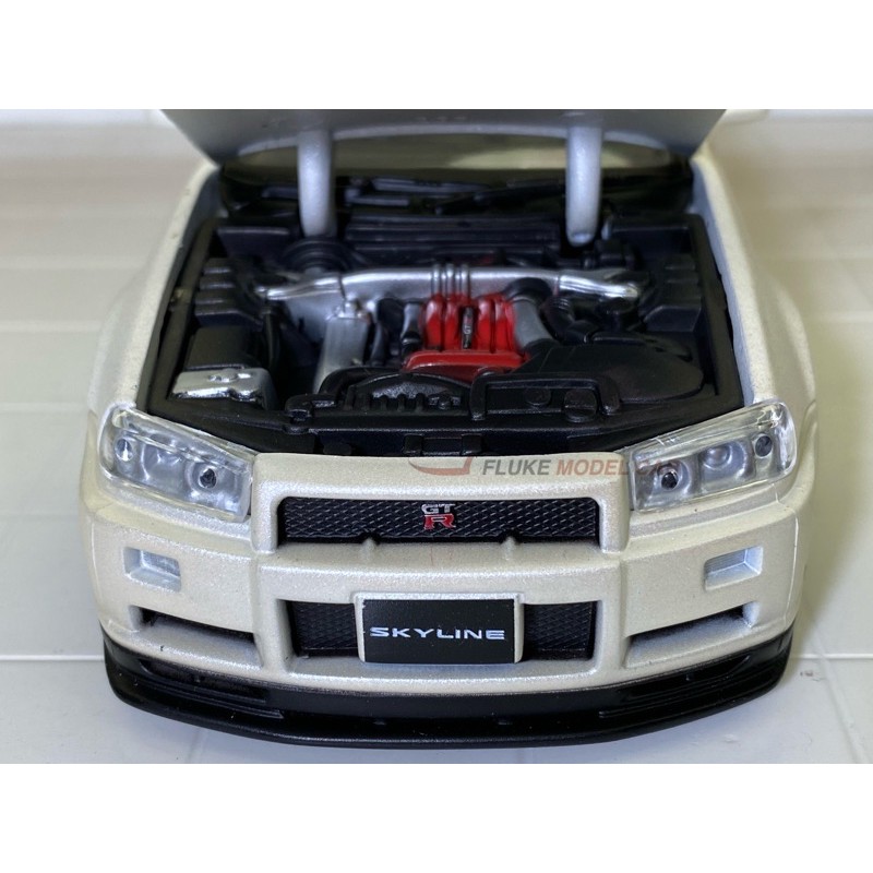 โมเดลรถเหล็ก Nissan GTR R34 124 มีกล่อง โมเดลรถ - flukemodelcar - ThaiPick