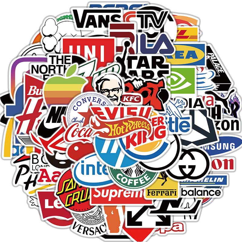 70pcs supreme Brand Sticker Laptop Sticker Water Bottle Skateboard ...