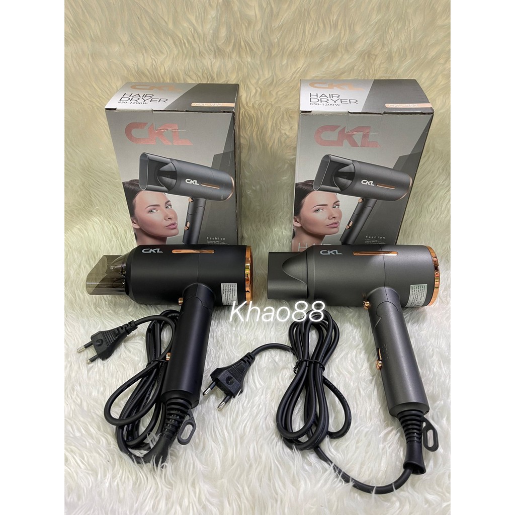 ไดร์เป่าผม รุ่นCKL-6268(ไดร์เป่าผม ปรับความร้อนและแรงลมได้) ไดร์เป่าผม (สีดำ) - saramatklongkarn ...