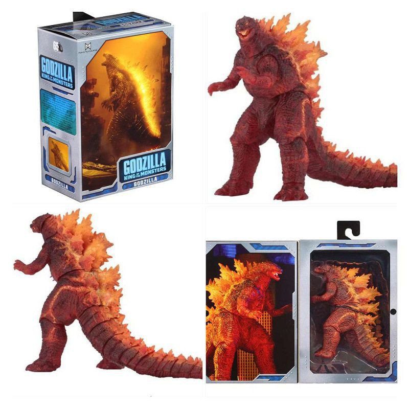 6u7i NECA Godzilla King of the Monsters Fire Burning Godzilla Action ...
