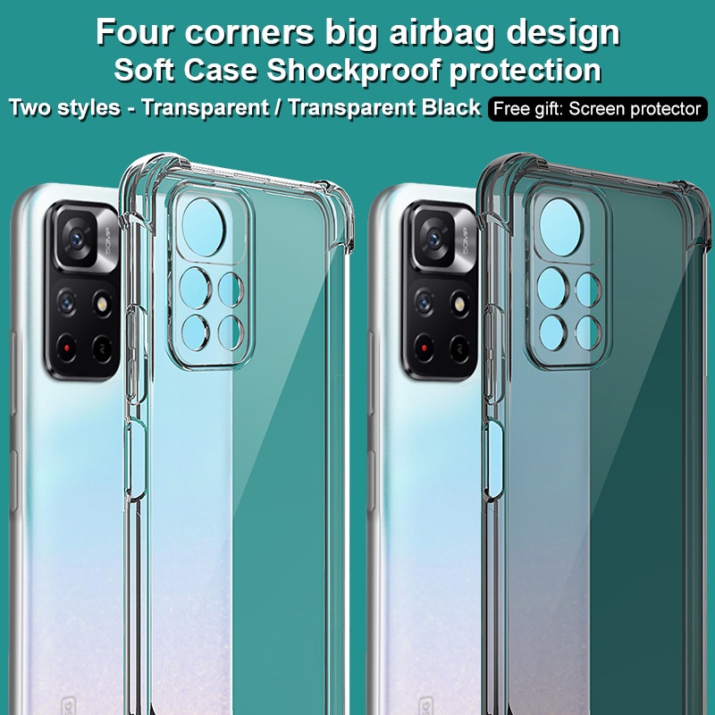 Imak เคสโทรศัพท์ซิลิโคน Tpu แบบนิ่มกันกระแทกกันกระแทกกันกระแทกสําหรับ Xiaomi Redmi Note11 5G ...