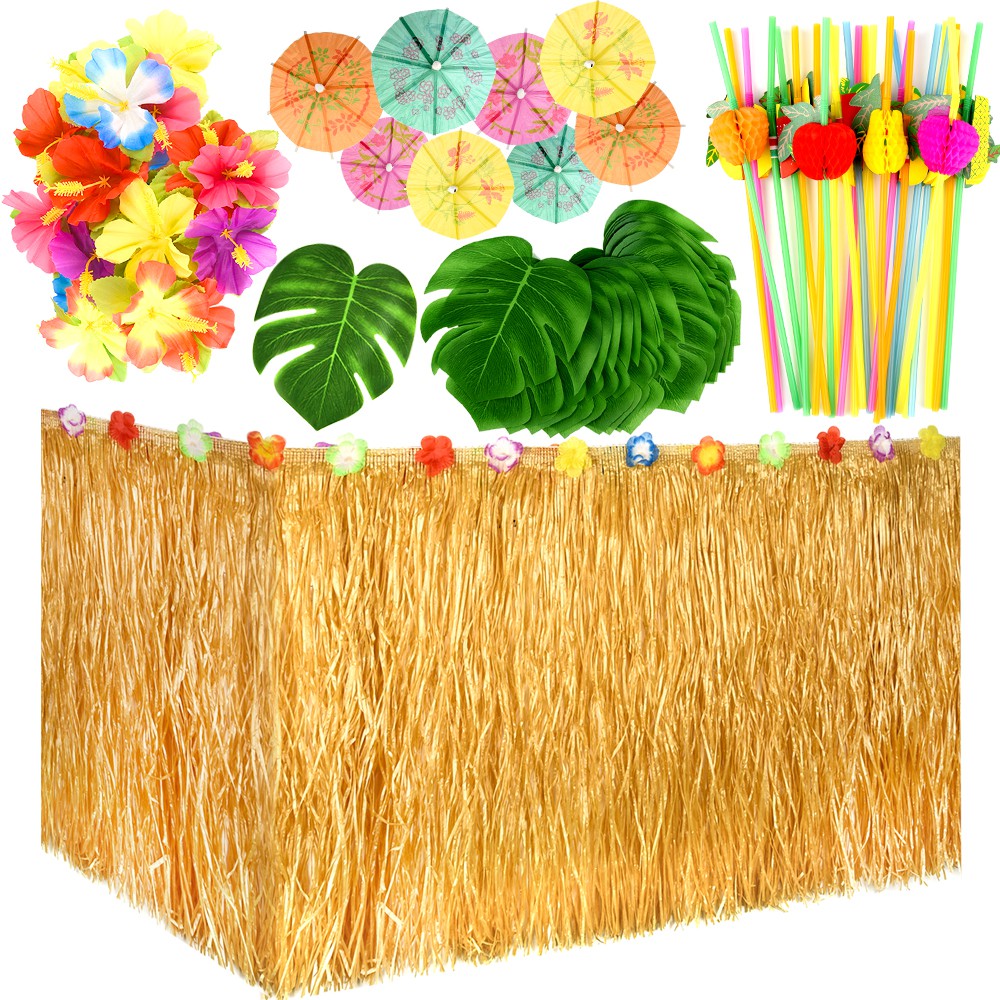 149 Pcs Hawaiian Tropical Party Decoration Set for Jungle Beach Aloha ...