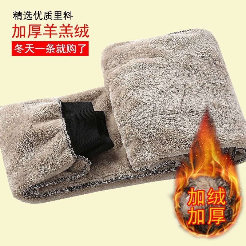 ฤดูหนาวหนาบวกกำมะหยี่กางเกงลำลองกางเกงขายาวชายสวมใส่ด้านนอกเยาวชนอบอุ่น ...