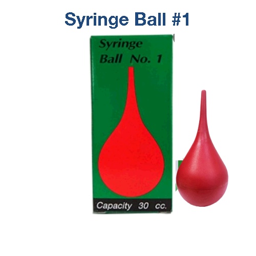 Syringe Ball No.1 ไซริงค์บอล ตั้งเต็มจิตต์ ลูกยางแดงดูดน้ำมูกเบอร์ (1 ...