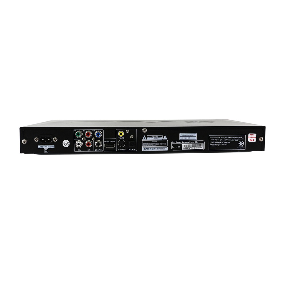 AJ DVD Player เครื่องเล่น DVD รุ่น D-222 HDMI แถมสาย HDMI รับประกันฟรี ...