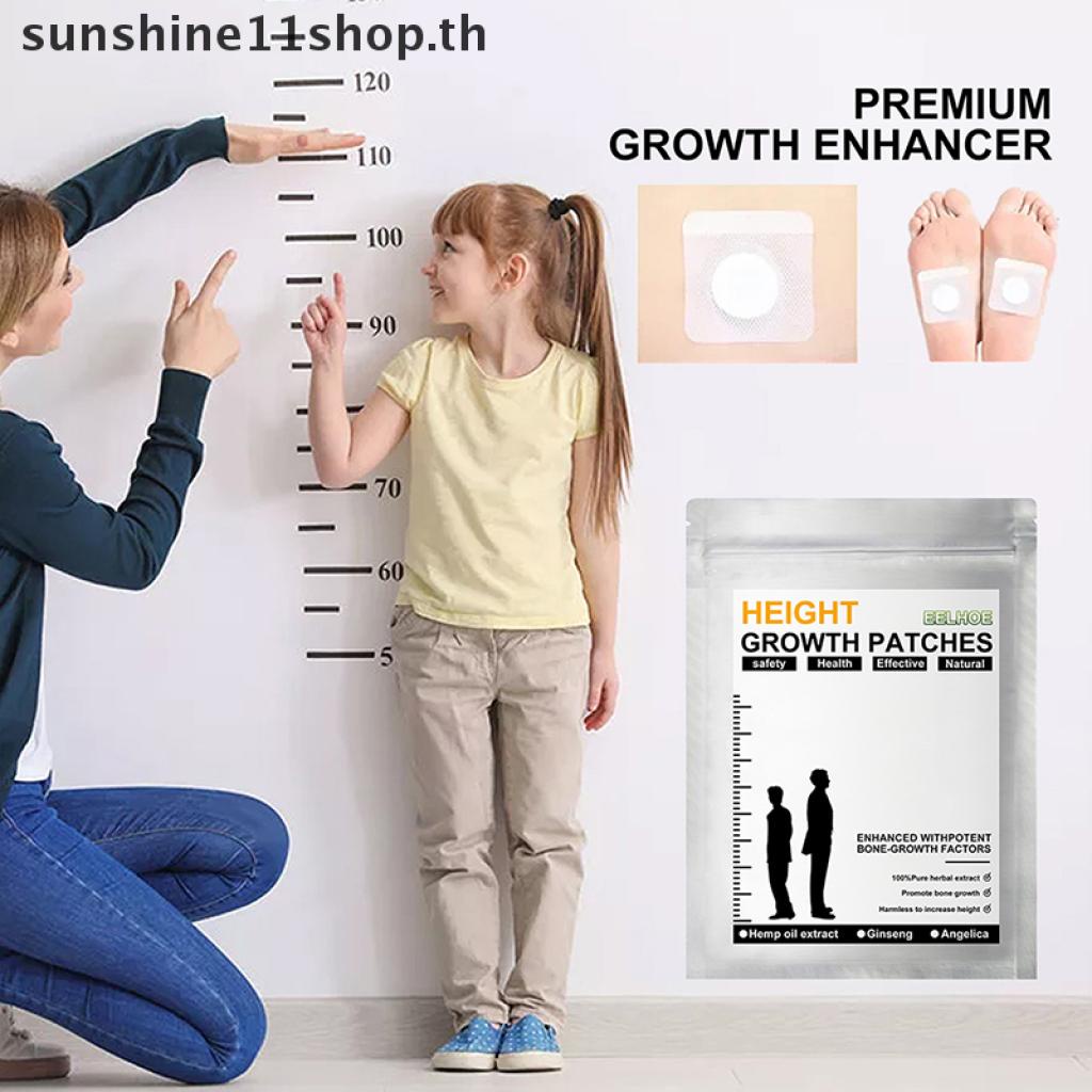 Sunshop แผ่นสมุนไพรเพิ่มความสูงเพิ่มความสูงสําหรับปลูกกระดูกเท้า ...
