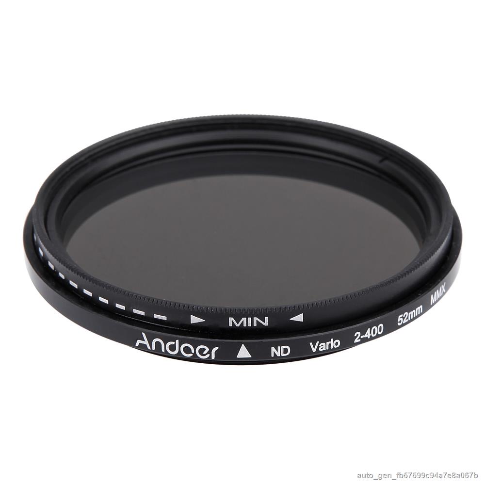 Andoer 52mm Nd Filter Fader Neutral Density Adjustable Nd2 To Nd400 Variable Filter For Canon ...