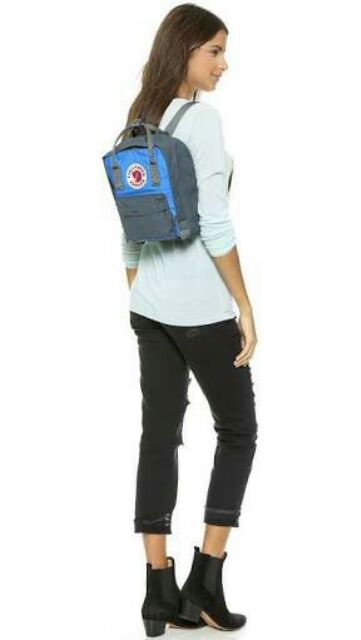 031-525 Graphite - UN Blue (มีปัก) Kanken Mini 7L - angrumruay - ThaiPick