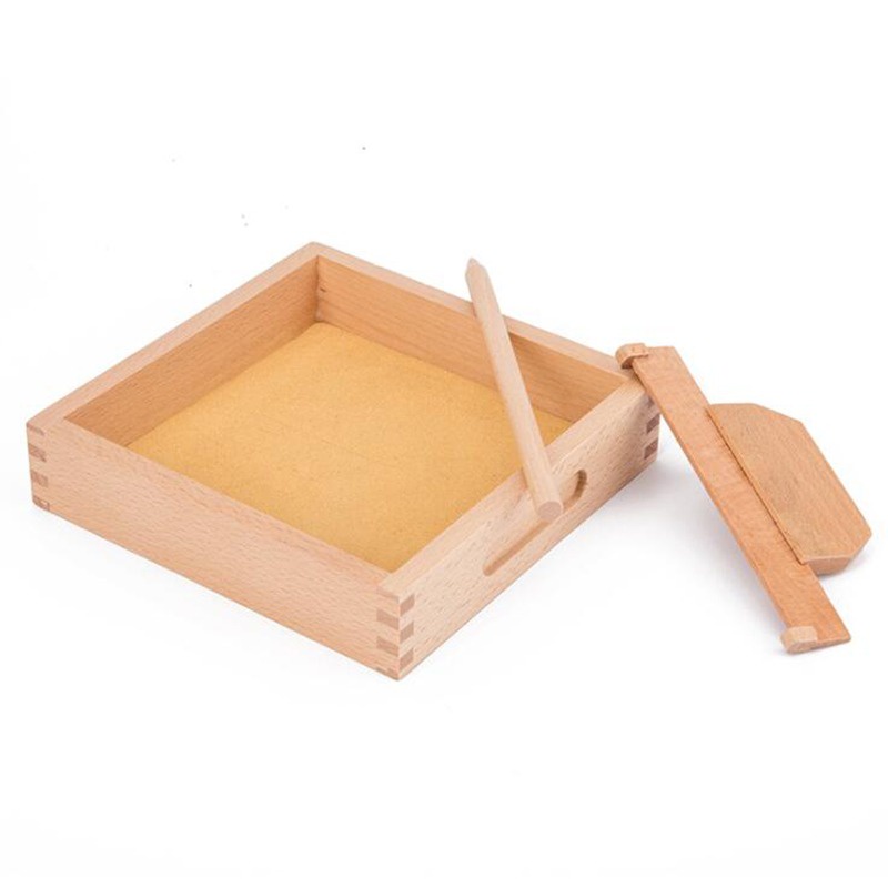 BChildren39s Wooden Sand Table Write Sand Boxes For Kids Montessori ...