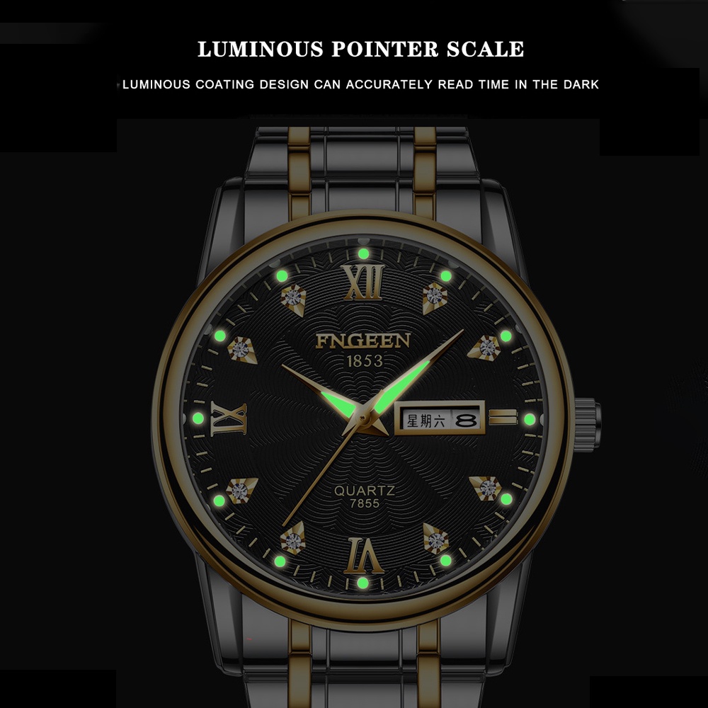 FNGEEN Couple Watch Set Original for Men Business Women Fashion Casual ...