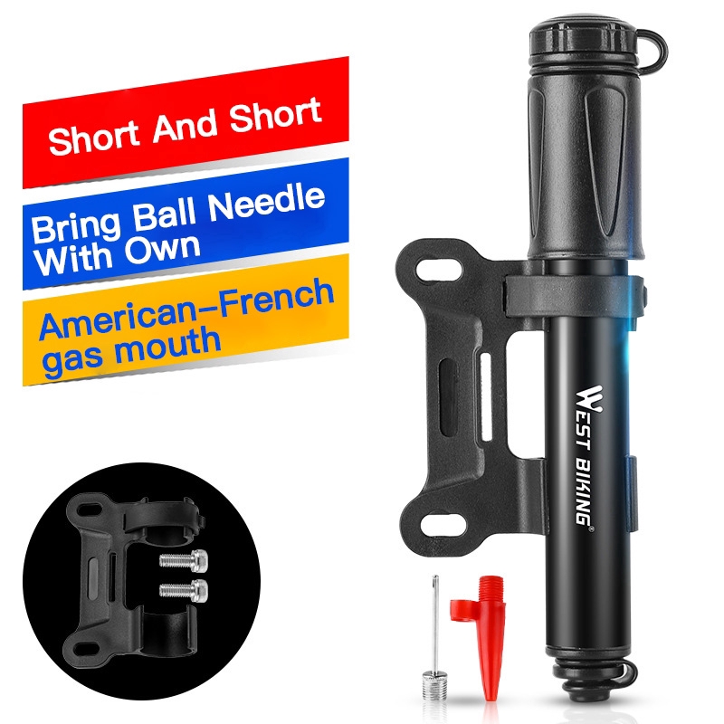 COD/พร้อมส่ง High pressure pump bicycle basketball inflator mini ...