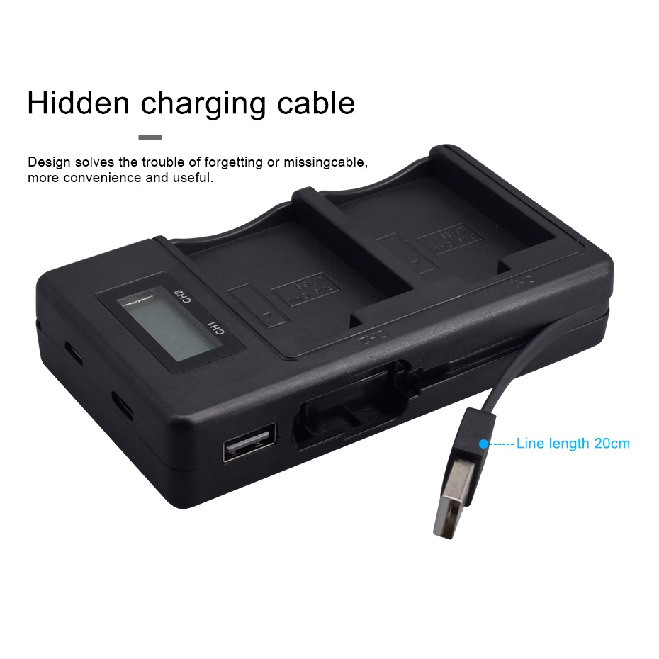 WEIHE LCD Camera Battery Charger LP-E5 LP E5 LPE5 For Canon EOS 50D ...