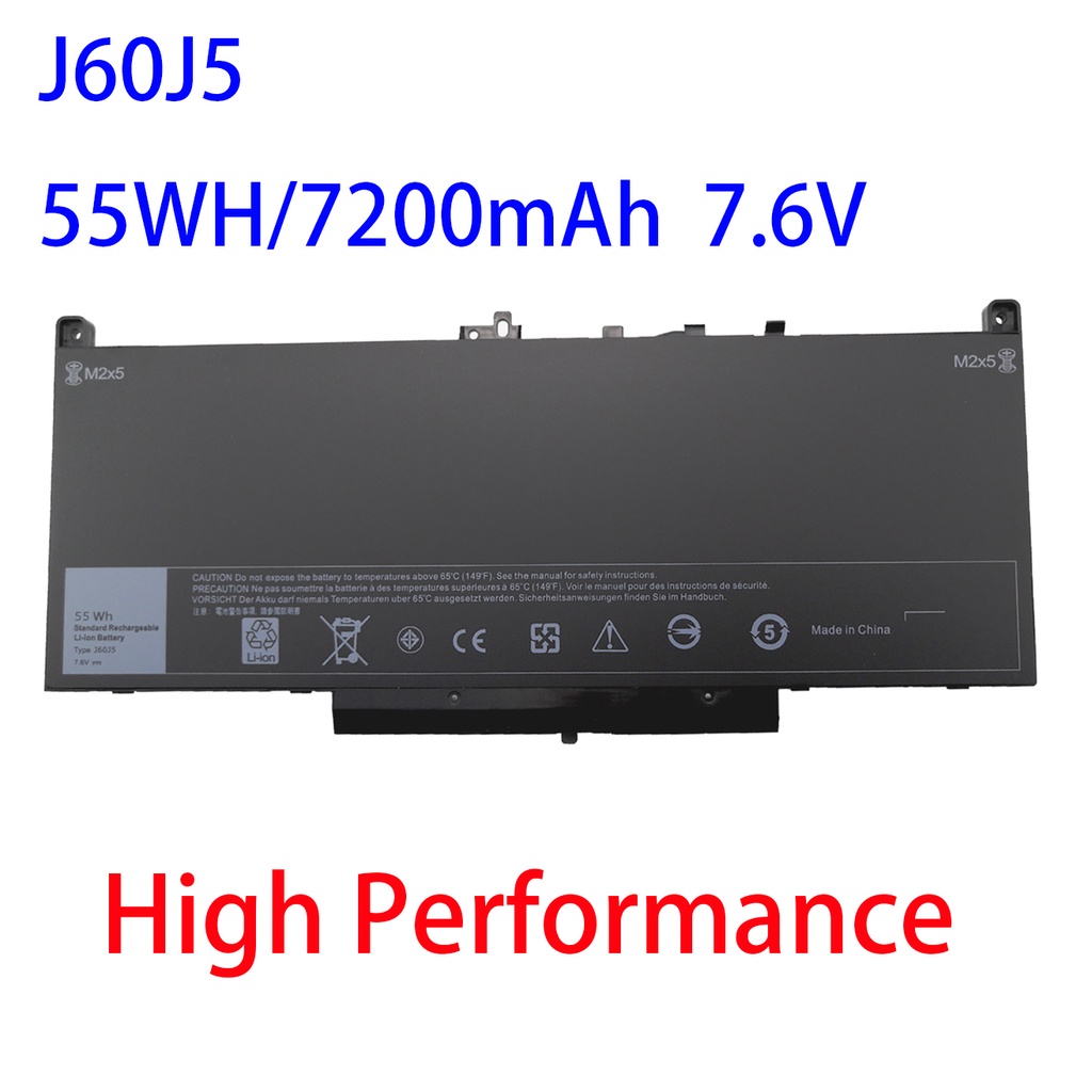 New J60J5 for Dell Latitude E7270 E7470 R1V85 MC34Y 0MC34Y 1W2Y2 WYWJ2 ...