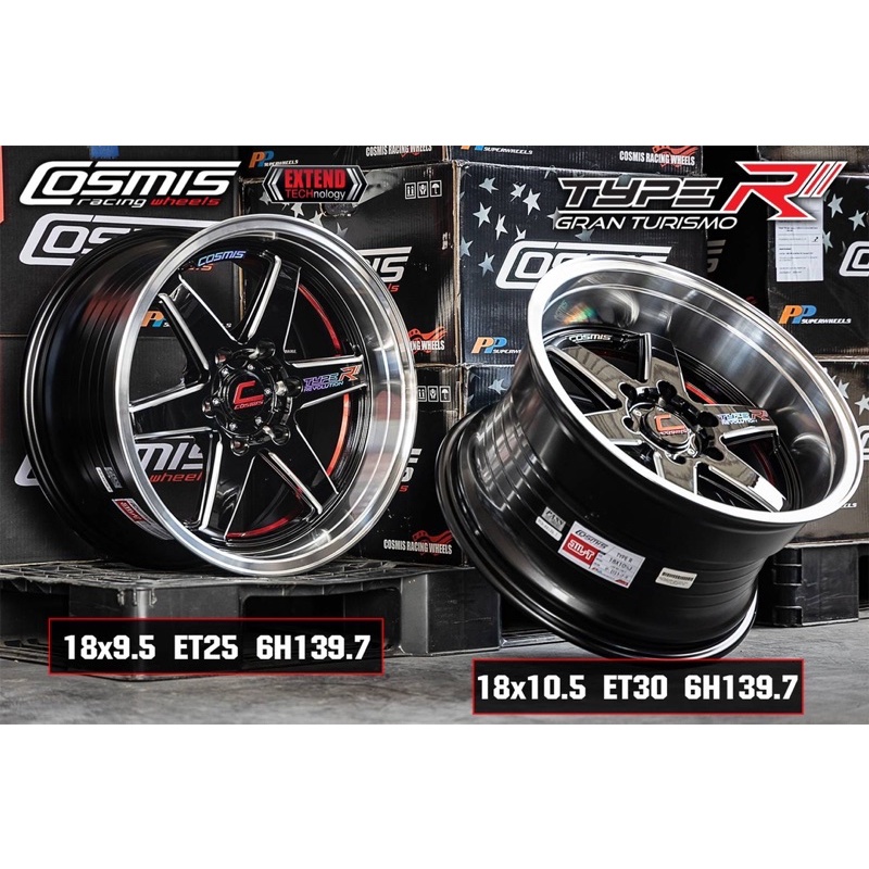 ล้อแม็กซ์ Cosmis Type R ขอบ 18 6 รู 139.7 รับประกัน 6 ปี ซื้อครบ สี่วง ...