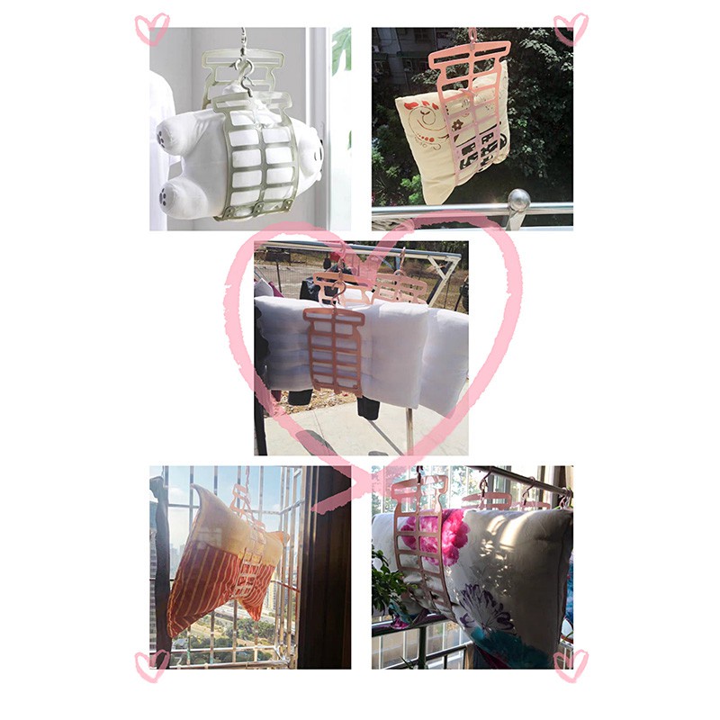 Pillow drying artifact Pillow clip pillow stand Balcony outer hanger ...