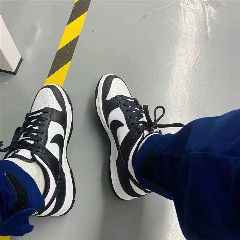 ฤดูใบไม้ร่วง dunk pure original สีดำและสีขาว panda sb shadow สีเทา ...