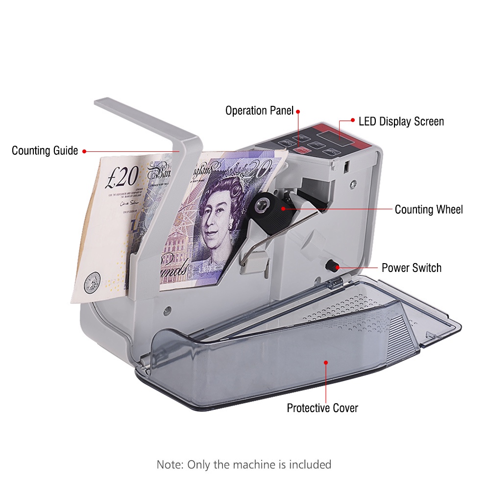 Portable Mini Handy Money Counter Worldwide Bill Cash Banknote Note ...