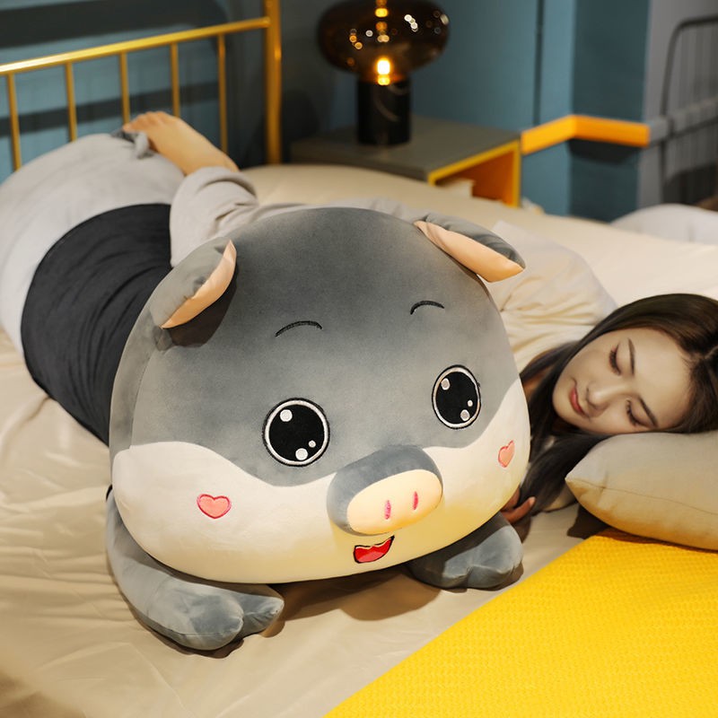 puffy pig doll T-shirt style ragdoll girl bed sleeping pillow doll Birthday gift lover gift ...