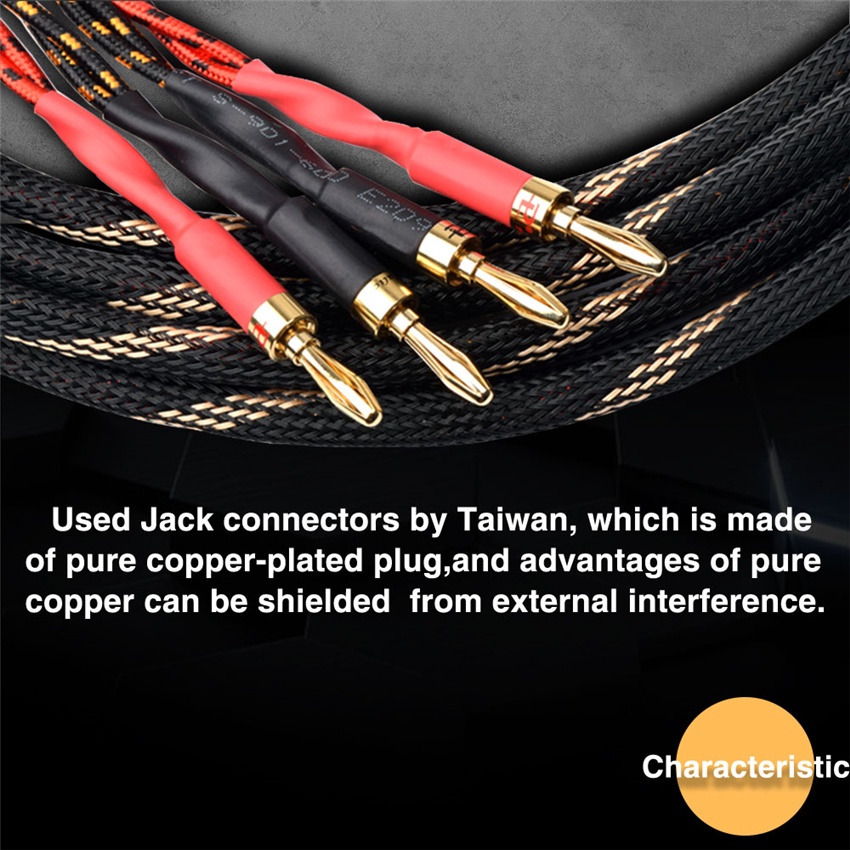 ATAUDIO HIFI Speaker Cable High Quality Amplifier 4n OFC Speaker Cable ...