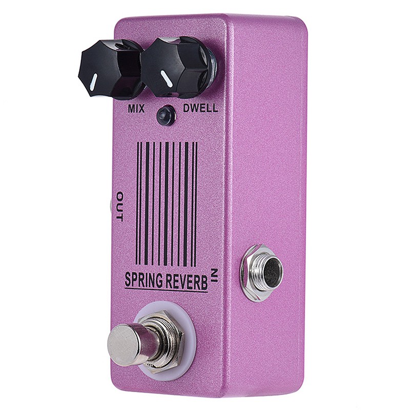 MOSKYAUDIO Spring Reverb Mini Single Guitar Effect Pedal True Bypass ...