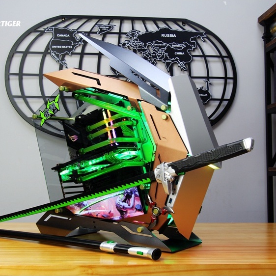 Case Jonsbo MOD3 Gray LiquidCooling mini Green Genji Overwatch ...