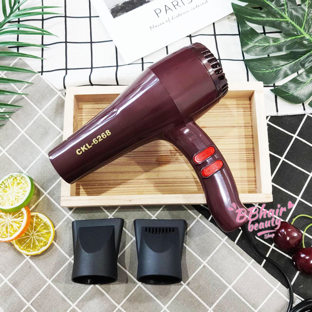 ♂ CKL / JMF (ของแท้) มี มอก. ไดร์เป่าผม 1000-1200W ปรับแรงลมได้ 2 ระดับ รุ่น CKL / JMF 6268 (คละ ...