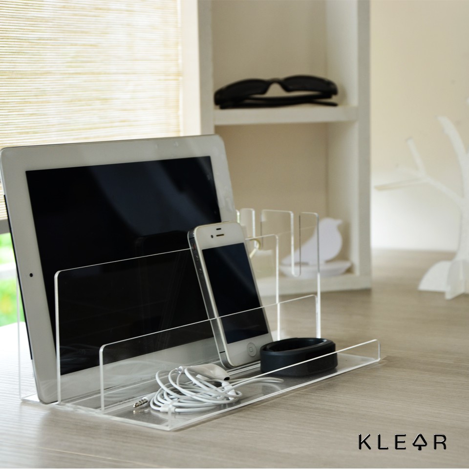 KlearObject Organizer partition ถาดออแกไนเซอร์ IT ถาดอะคริลิคใสใส่ของ ชั้นวางอุปกรณ์ ถาด ...