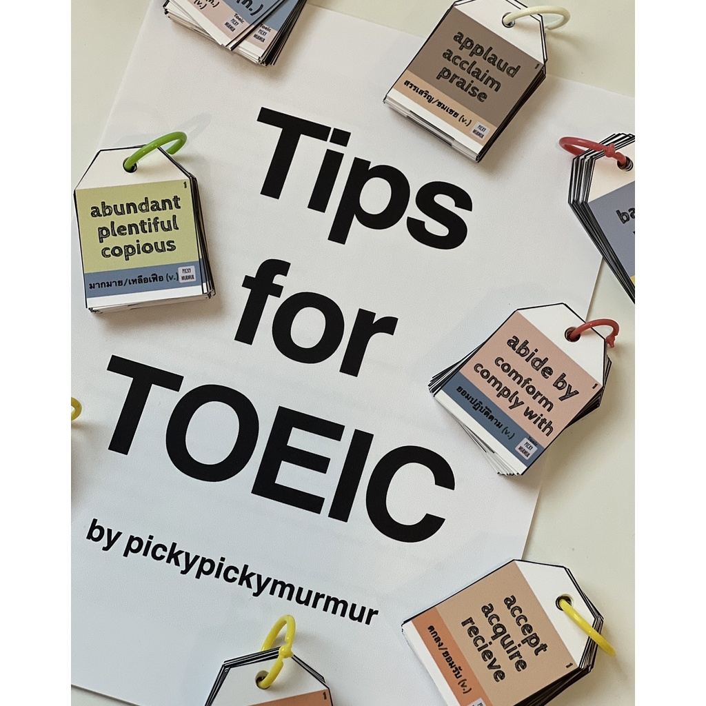 Toeic Pack Set แบบ ครบ 8 ชุด พร้อมชีททบทวน Tips for Toeic - bestbuybrandname - ThaiPick