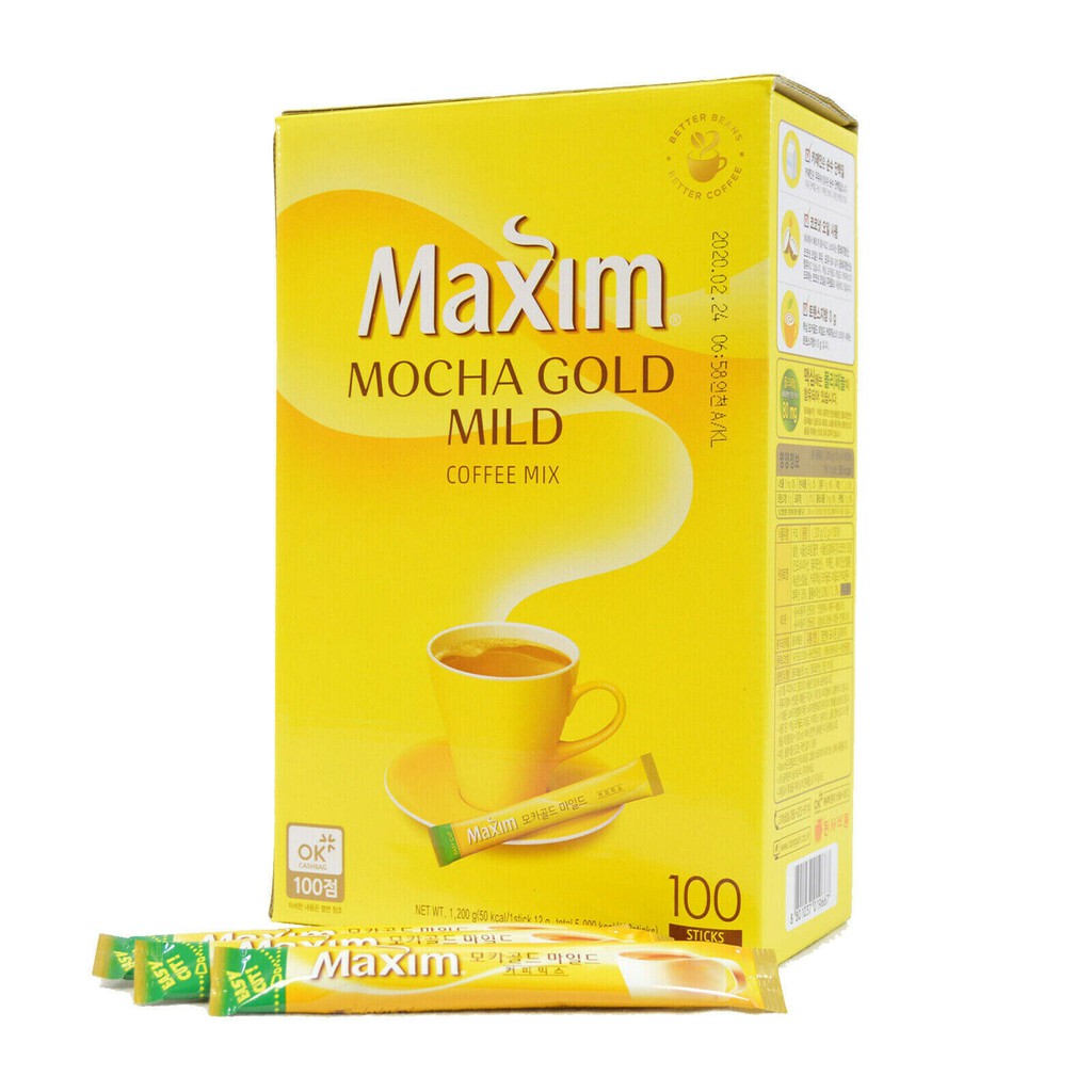 พร้อมส่ง!! Maxim Mocha Gold Mild Coffee Mix - 100 sticks - visney ...